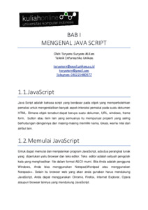 Materi 1. Pengenalan Java Script - Repository